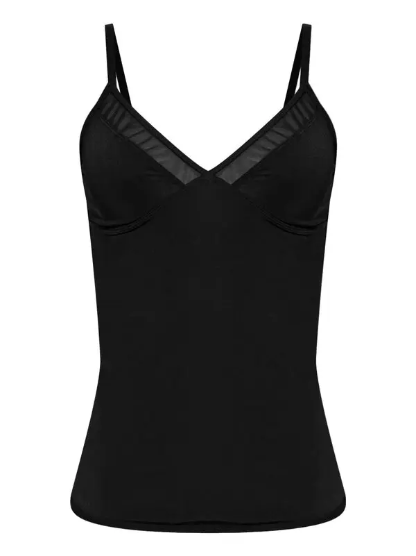HEIST STUDIOS Sheer Lingerie Top - Black