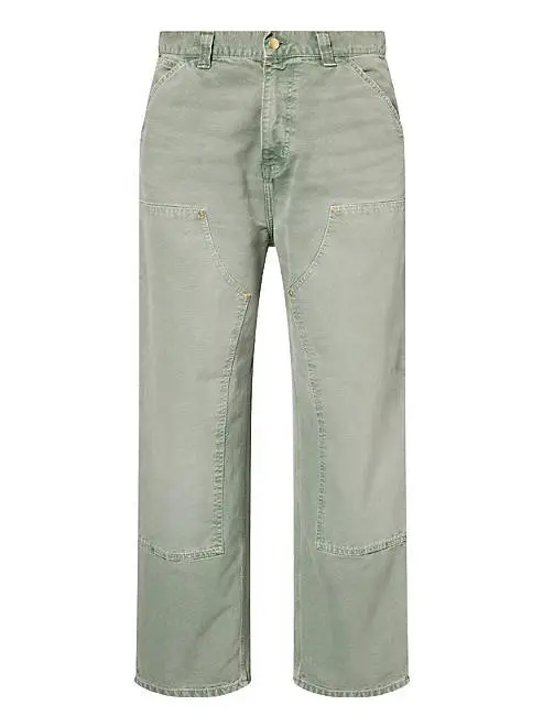Carhartt Work In Progress Double Knee Cotton Denim Jeans - Shady Green