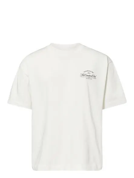 THE COUTURE CLUB Club De Soci Graphic-print Cotton T-shirt - Offwhite
