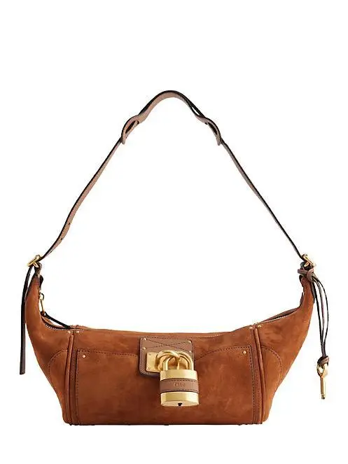 Chloé Paddington Small Suede Shoulder Bag - Vintage Brown
