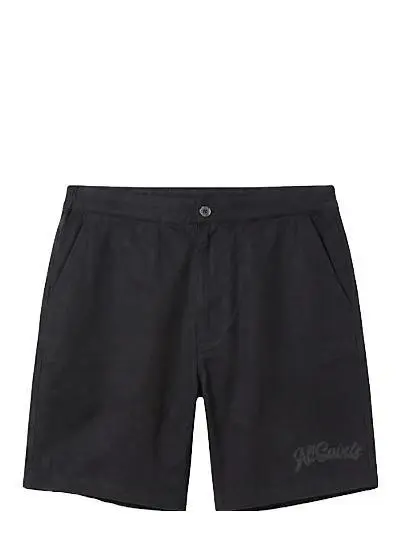 ALLSAINTS Circe Straight-leg Lyocell Shorts - Jet Black