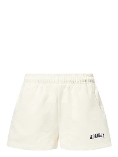 ADANOLA Logo Embellished Cotton Sweat Shorts - Mw/mb