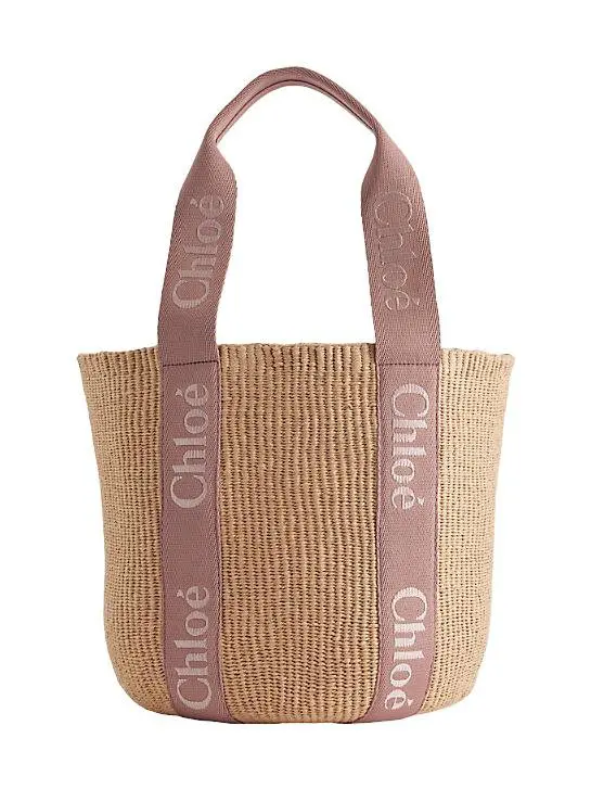 Chloé Woody Large Basket Bag - Nougat