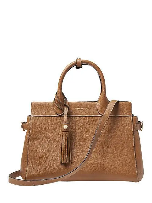 ASPINAL OF LONDON Savannah Leather Tote Bag - Tan