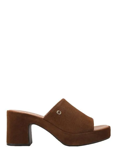 Carvela Letizia Suede Heeled Mules - Brown