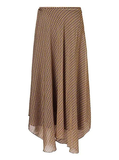 SIR. Cooper Printed Silk-blend Maxi Skirt - Linnea