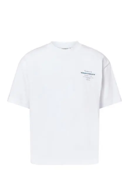 THE COUTURE CLUB Beach Club Graphic-print Cotton T-shirt - Blue