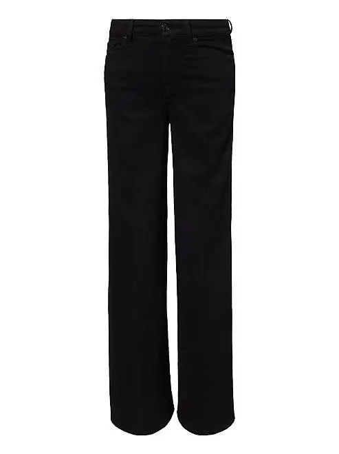 7 For All Mankind Lotta Wide-leg Cotton Denim Jeans - Soho Night