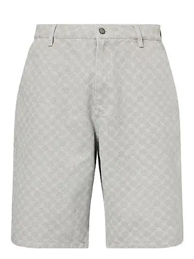 DAILY PAPER Monogram Cotton Shorts - Grey
