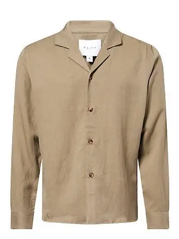 RAITH Sergio Spread-collar Woven Shirt - Khaki