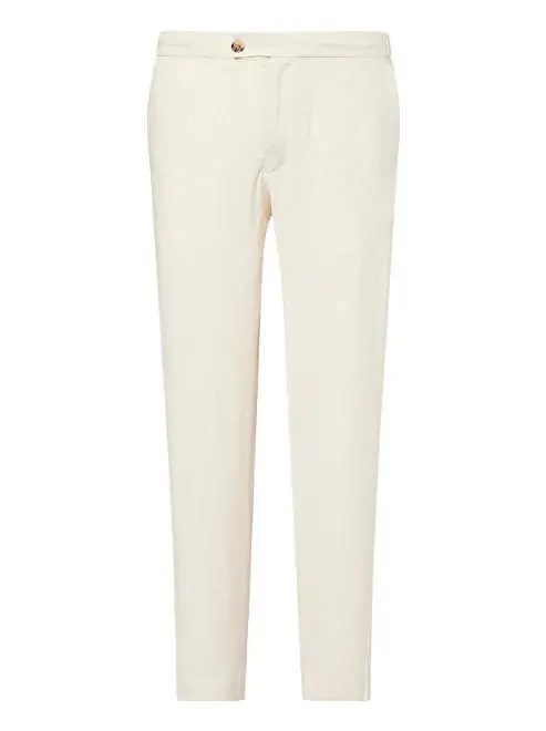 RAITH Linen-blend Trousers - Oatmeal