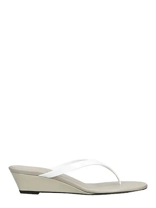 Christopher Esber Scala Leather Wedge Sandals - White
