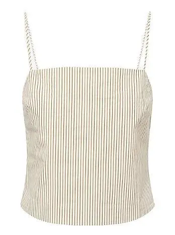4TH & RECKLESS Elina Cotton Striped Crop Top - Multi