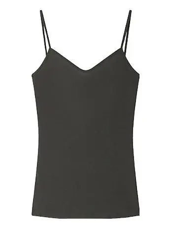 Soeur Open-back Cotton-blend Cami Top - Vert De Gris