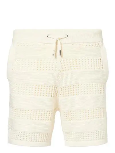 RAITH Crochet Cotton Shorts - Ecru