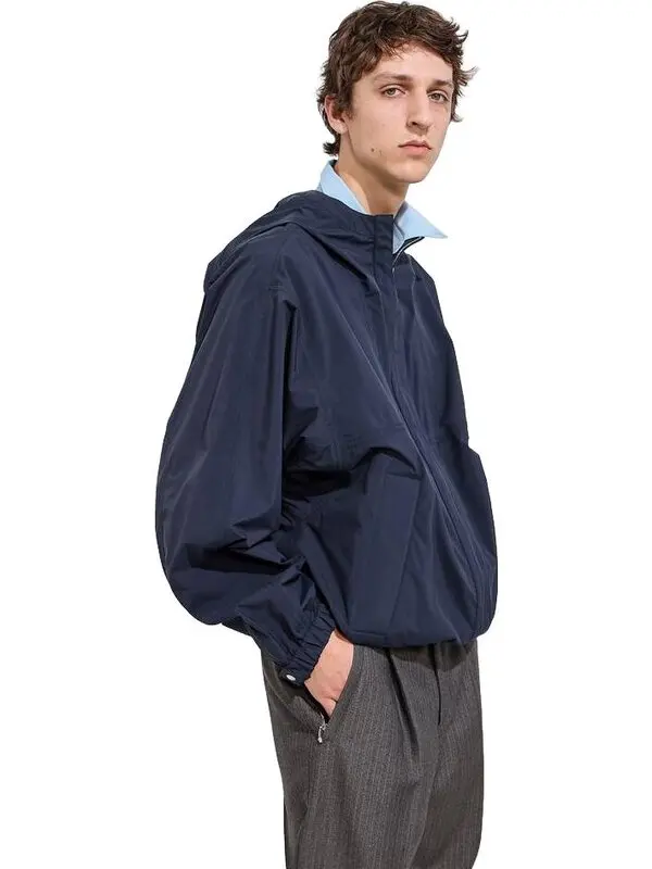 Bottega Veneta Technical Hooded Blouson - Dark Navy