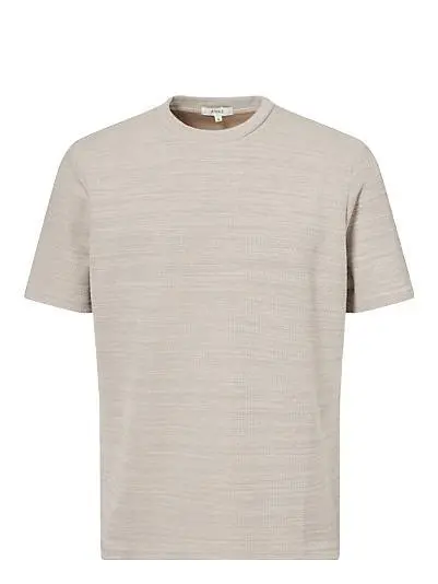 ARNE Cavour Texture Woven T-shirt - Stone