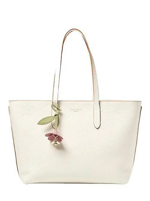 ASPINAL OF LONDON East West Leather Tote Bag - Ivory