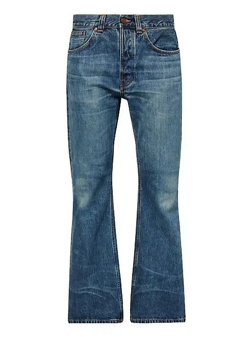 Nudie Jeans Flared-leg Denim Jeans - Lineage Tracks