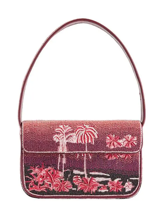 Staud Tommy Beaded Handbag - California Clouds