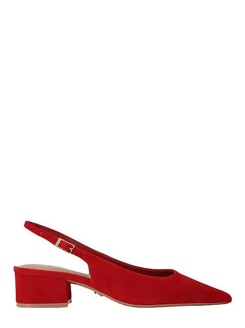 Carvela Armonia Suede Slingback Courts - Red