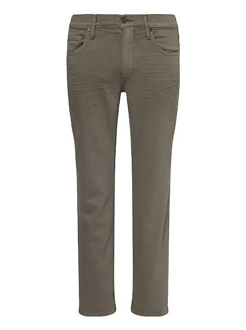Paige Federal Slim Straight-leg Stretch-denim Jeans - River Moss