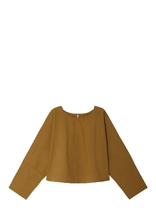 Soeur Armand Long-sleeved Cotton Shirt - Caramel