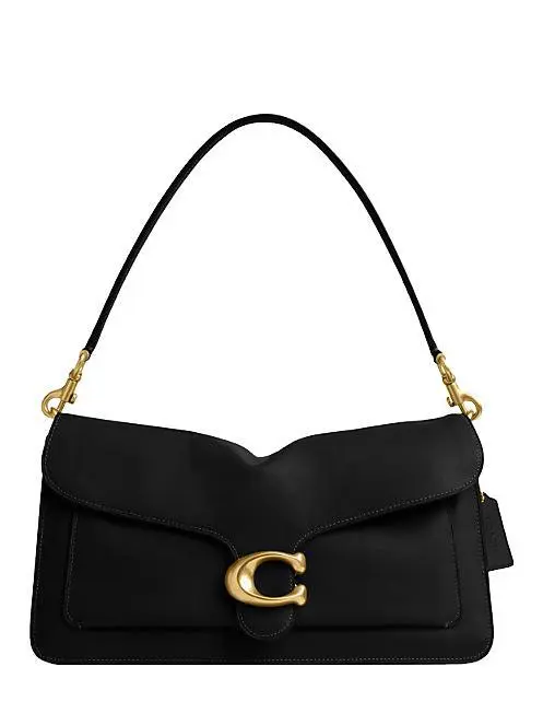 COACH Tabby 36 Leather Shoulder Bag - Black