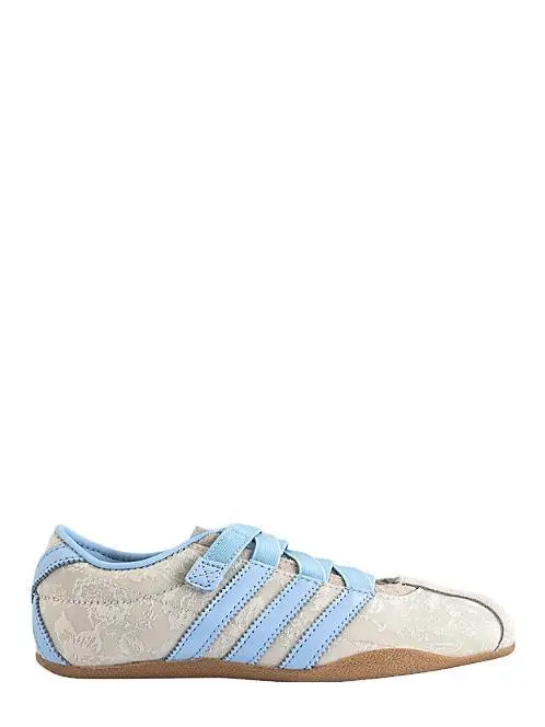 Adidas Tokyo Mj X Liberty London Leather And Woven Trainers - Chalk Pearl Crystal Sky
