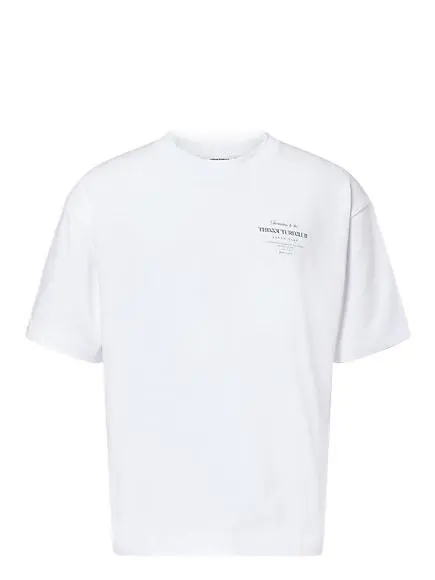 THE COUTURE CLUB Beach Club Graphic-print Cotton T-shirt - White