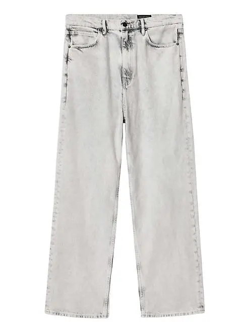 ALLSAINTS Lenny Wide-leg Bleached Denim Jeans - Bleached Grey