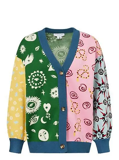 NEVER FULLY DRESSED Morocco Martha Woven-knit Cardigan - Multi