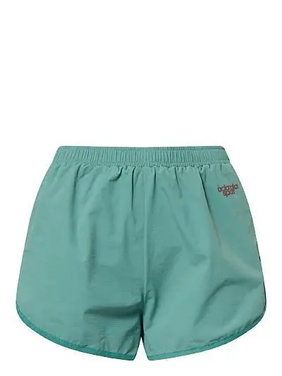ADANOLA Logo-print Woven Track Shorts - Eucalyptus Green