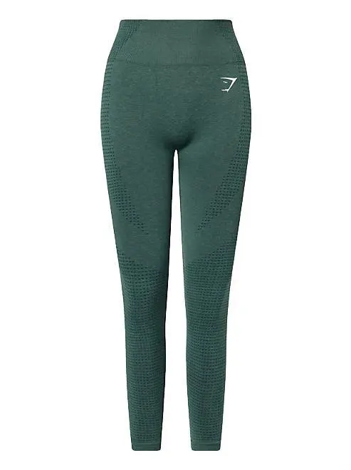 GYMSHARK Vital Seamless 2.0 Gym Leggings - Obsidian Green Marl