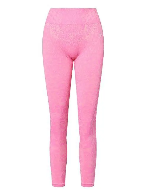 GYMSHARK Adapt Animal X Whitney Leggings - Electric Pink/srbet Yllw