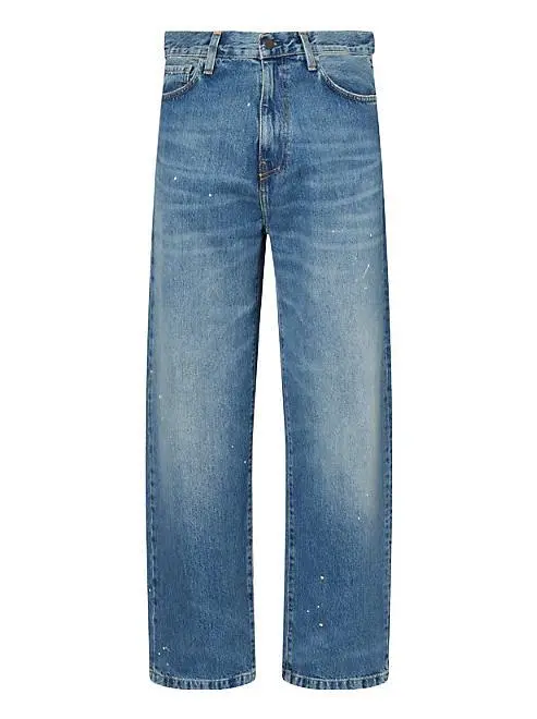 Carhartt Work In Progress Landon Paint-splatter Denim Jeans - Blue