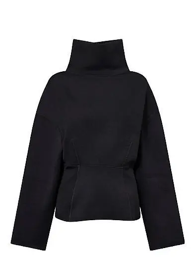 Alaïa Basque Fitted Silk-blend Jumper - Nior