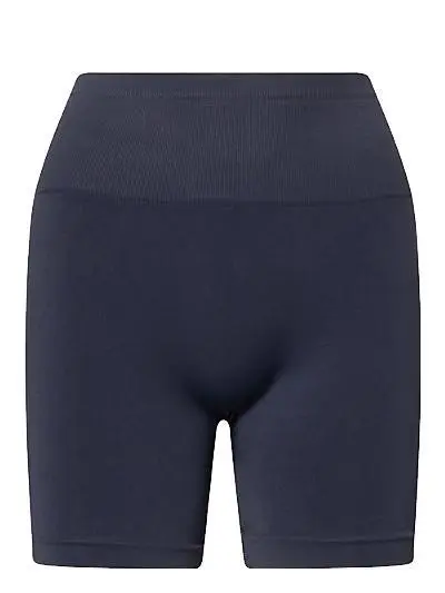ADANOLA Seamless Crop Training Shorts - Midnight Blue