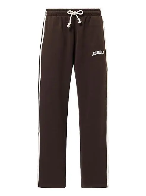 ADANOLA Varsity Loose-fit Cotton-blend Jogging Bottoms - Cb/mw