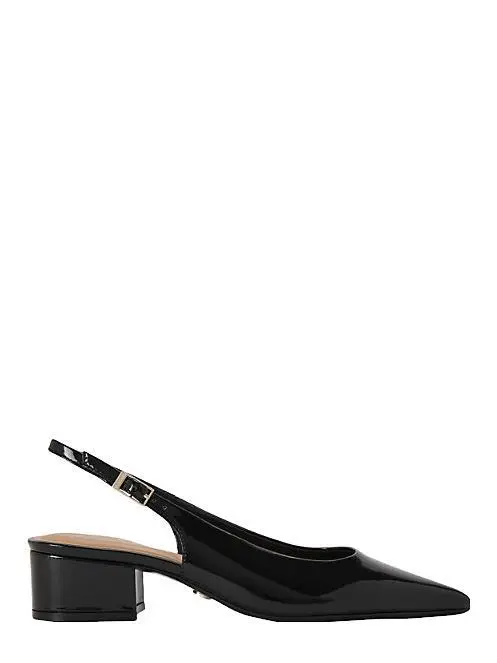 Carvela Harmonia Patent Leather Slingback Courts - Black