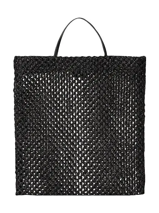 THE ROW Mini Barn Tote Bag - Black Ans
