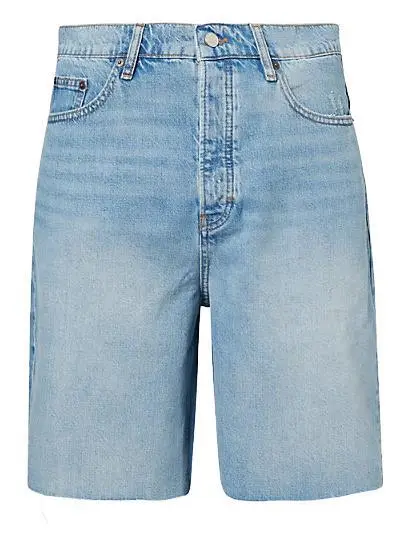 FRAME Baggy Denim Shorts - Crushed
