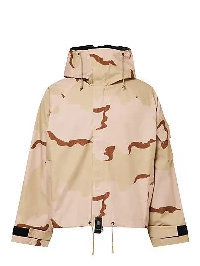 COLE BUXTON Camouflage Hooded Jacket - Desert Camo