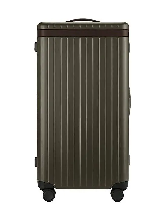 CARL FRIEDRIK Four-wheel Suitcase - Dark Olive/chocolate