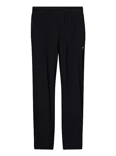 GYMSHARK Running Logo-print Woven Jogging Bottoms - Gs Black