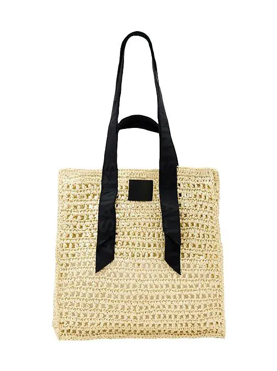 ALLSAINTS Lullah Raffia Tote Bag - Unbleached Whi