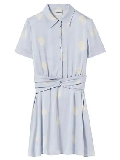 Claudie Pierlot Floral-print Satin Mini Dress - Light Print