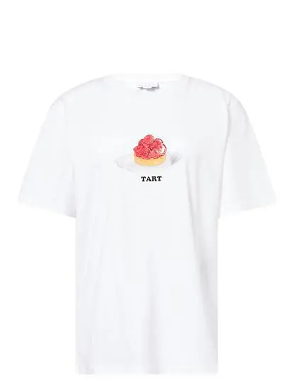 Stella McCartney Graphic Cotton-jersey T-shirt - Pure White