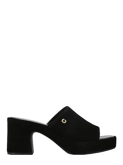 Carvela Letizia Suede Heeled Mules - Black