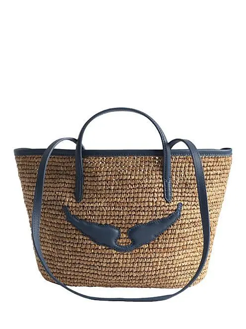 Zadig&Voltaire Le Mini Wings Raffia Shoulder Bag - Tandem